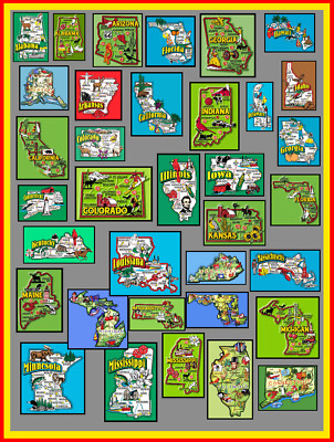 50 United States Magnet New US State Fridge Magnets | eBay