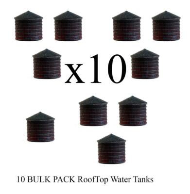 HO scale Water Tank BULK Pack for your Building Rooftops x 10 PACK ...