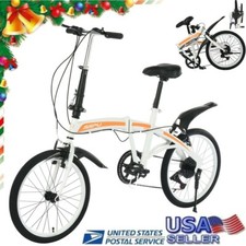 Yuechi 20in 7 Speed city Folding Mini Compact Bike Bicycle Urban ...