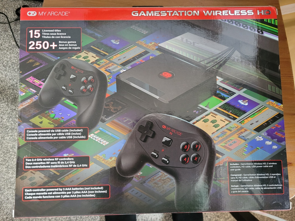 My Arcade GameStation Wireless HD Console w250 Games Plug N Play NEW ...