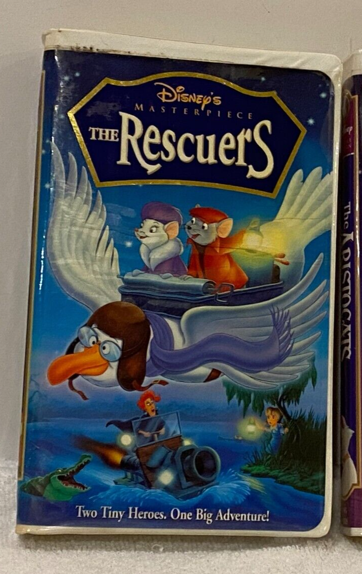 THE RESCUERS (1999) THE ARISTOCATS (1996) Disney MASTERPIECE VHS ...