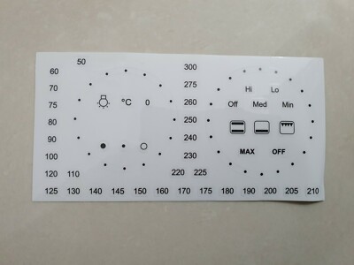 Part No.1000001 Oven Range Stove Cooker Decals Display Sticker Symbol ...