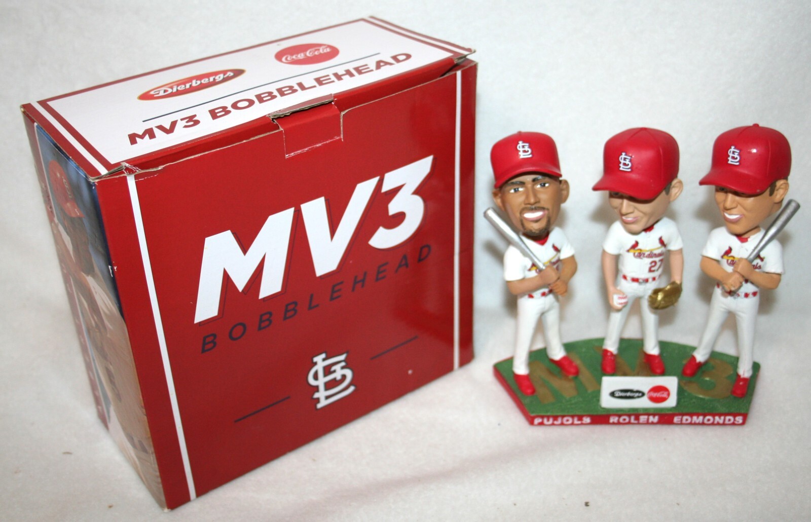 St Louis Cardinals MV3 Bobblehead Albert Pujols Scott Rolen Jim Edmonds ...