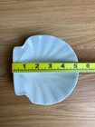 White Ceramic Scallop Shell Jewelry Dish Trinket Bowl Beach Home Decor ...