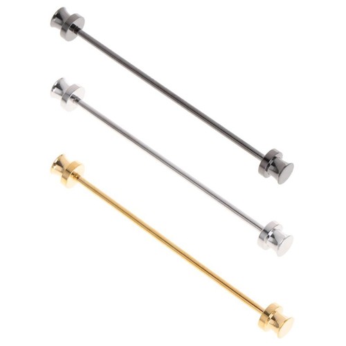 Golden Color Hijab Pins Barbell Shape Chest Clips Alloy Pins Solid ...