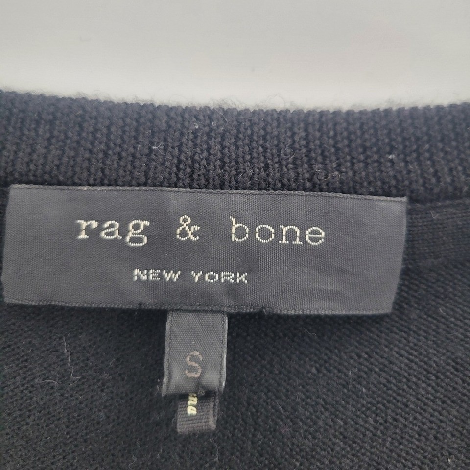 Rag & Bone mini dress Size S black front faux leather | eBay