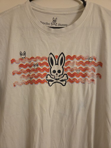 Physco bunny T shirt Graphic Tee White ~ Unisex Size 6 | eBay