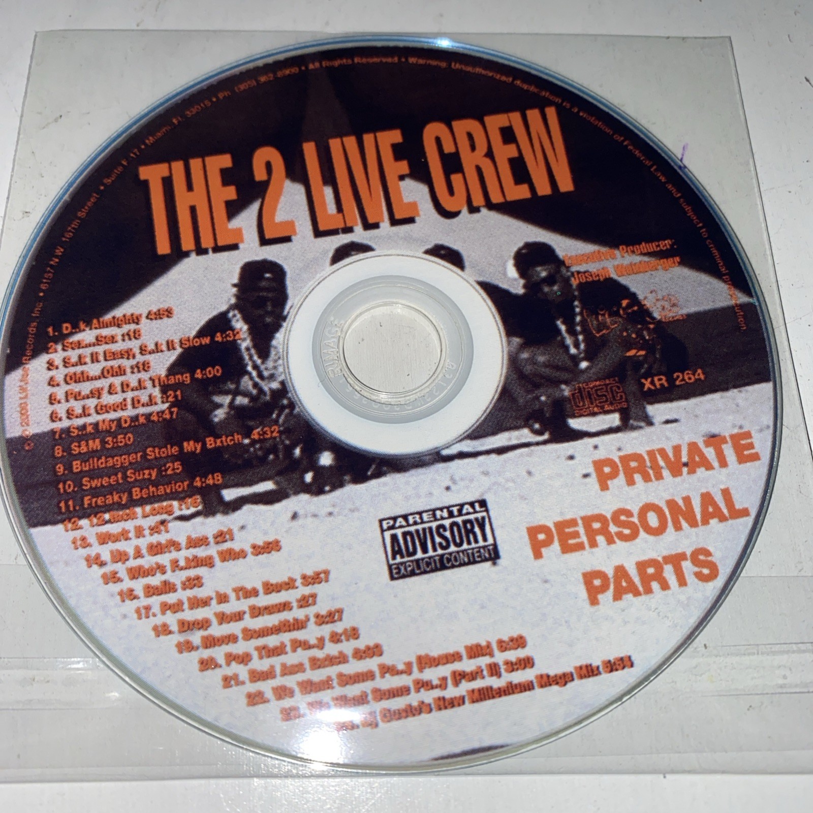2 Live Crew Private Personal Parts CD Promo Cd Only In Plastic Sleeve ...