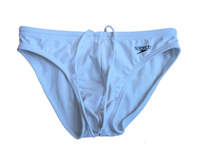 Speedo Swimsuit Men 7300165 Solar Swim Brief 1" Solid White Size 28 | eBay