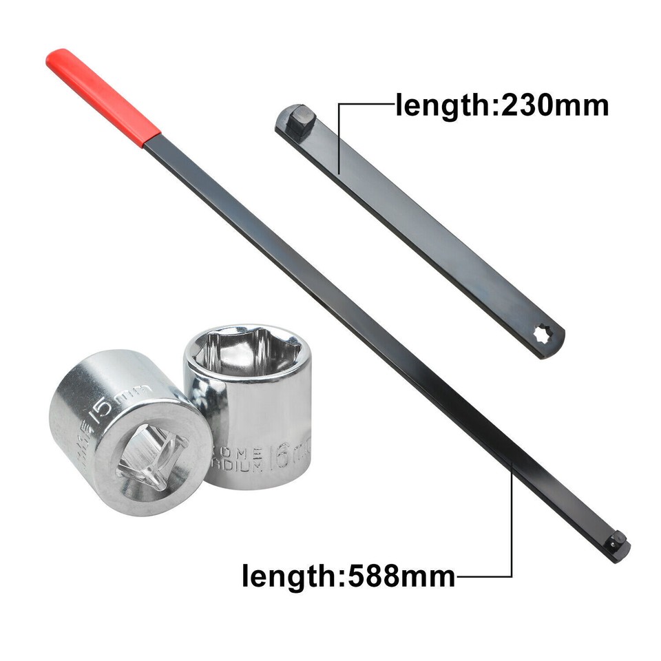 Serpentine Belt Tool Kit,Universal 3/8" 1/2" Drive Serpentine Belt ...