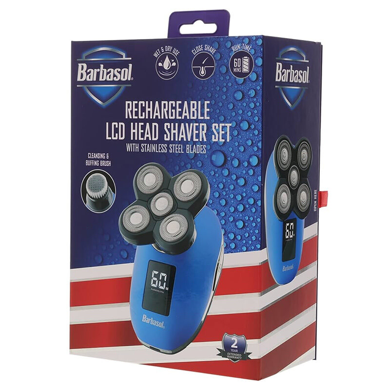 Barbasol Rechargeable LCD Head Shaver Set | eBay
