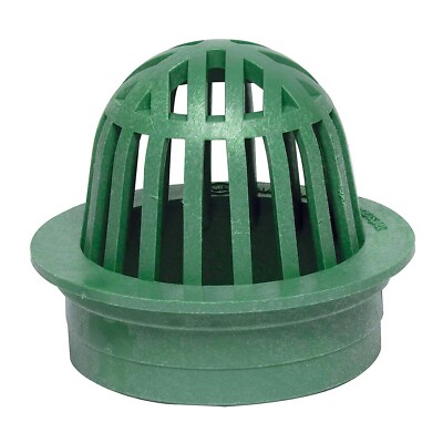 StormDrain 3 in. Outdoor Round Atrium Drain Grate Cover, Green ...