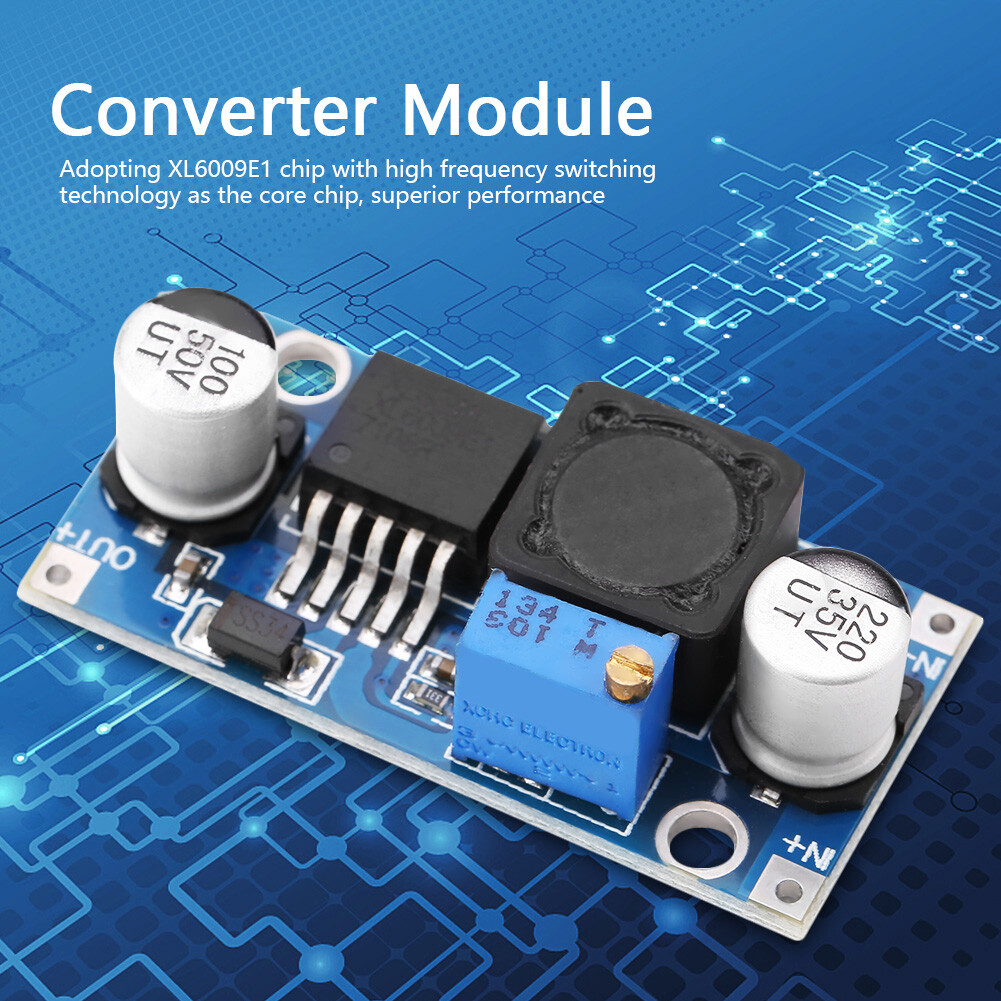 XL6009E1 DC-DC Adjustable Step Up Power Boost Voltage Converter Module ...