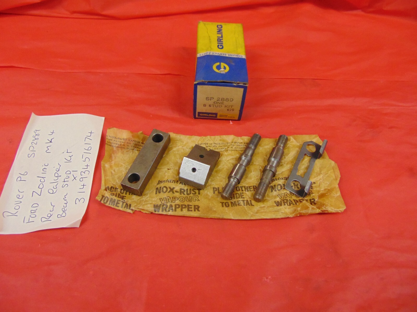 ROVER P6 FORD ZODIAC Mk4 REAR CALIPER BEAM STUD KIT GIRLING | eBay