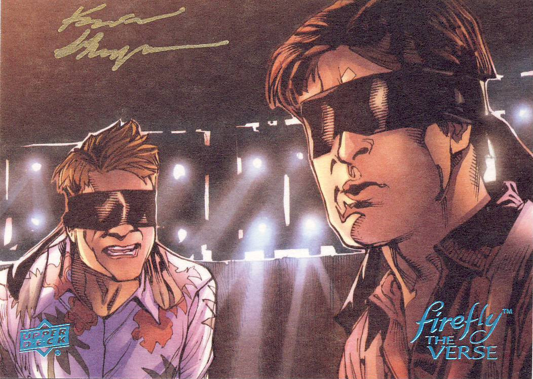 2015 Upper Deck Firefly: The Verse Gold Artist Autograph Aqua Foil ...