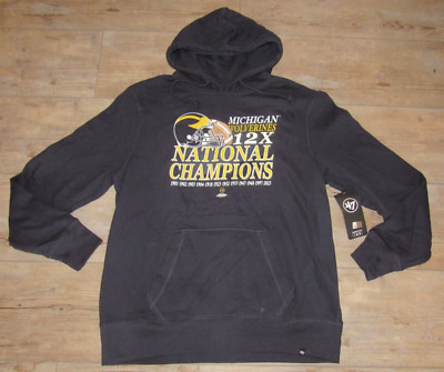 Michigan Wolverines 2023 12X National Football Champions Hoodie Jacket ...