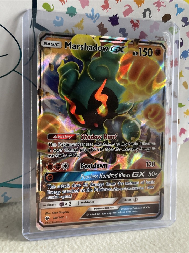 Pokemon TCG Marshadow GX 80/147 Burning Shadows Ultra Rare | eBay