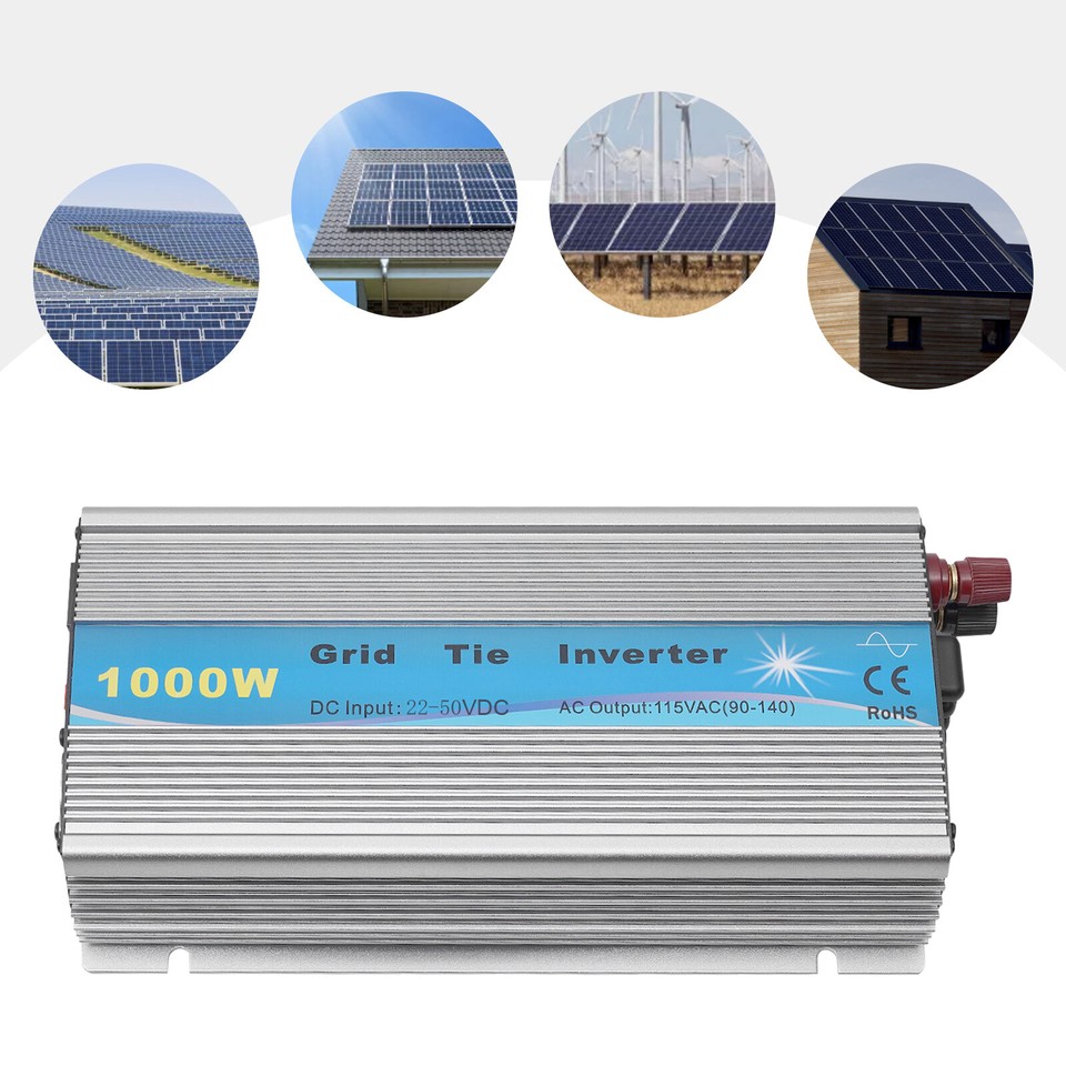 1000W Solar Grid Tie Inverter Dc22-50v?to Ac90v/140v Pure Sine Wave ...