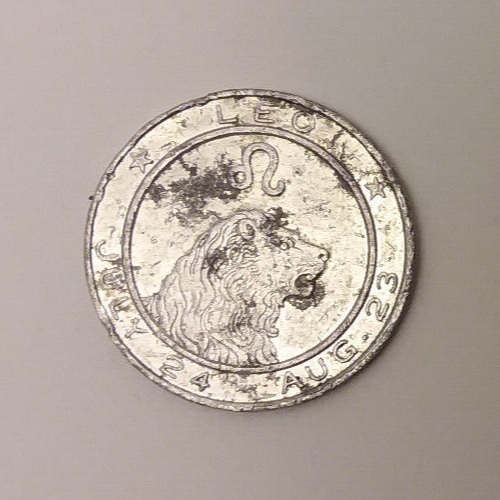 Vintage Leo Zodiac Lucky Aluminium Souvenir Coin Token 23mm | eBay