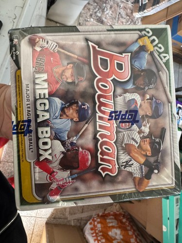 2024 Bowman Baseball Mega Box 50 MLB Trading Cards 2 Chrome Packs ...