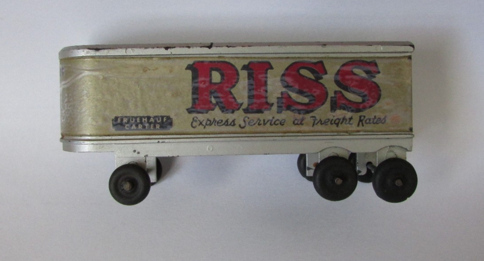 American Flyer/ Gilbert HO, #33509 Western Maryland Flat Car with Riss ...