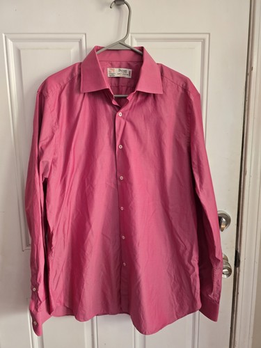 Byron British Style Exclusive mens cotton button down shirt in Red 42 ...