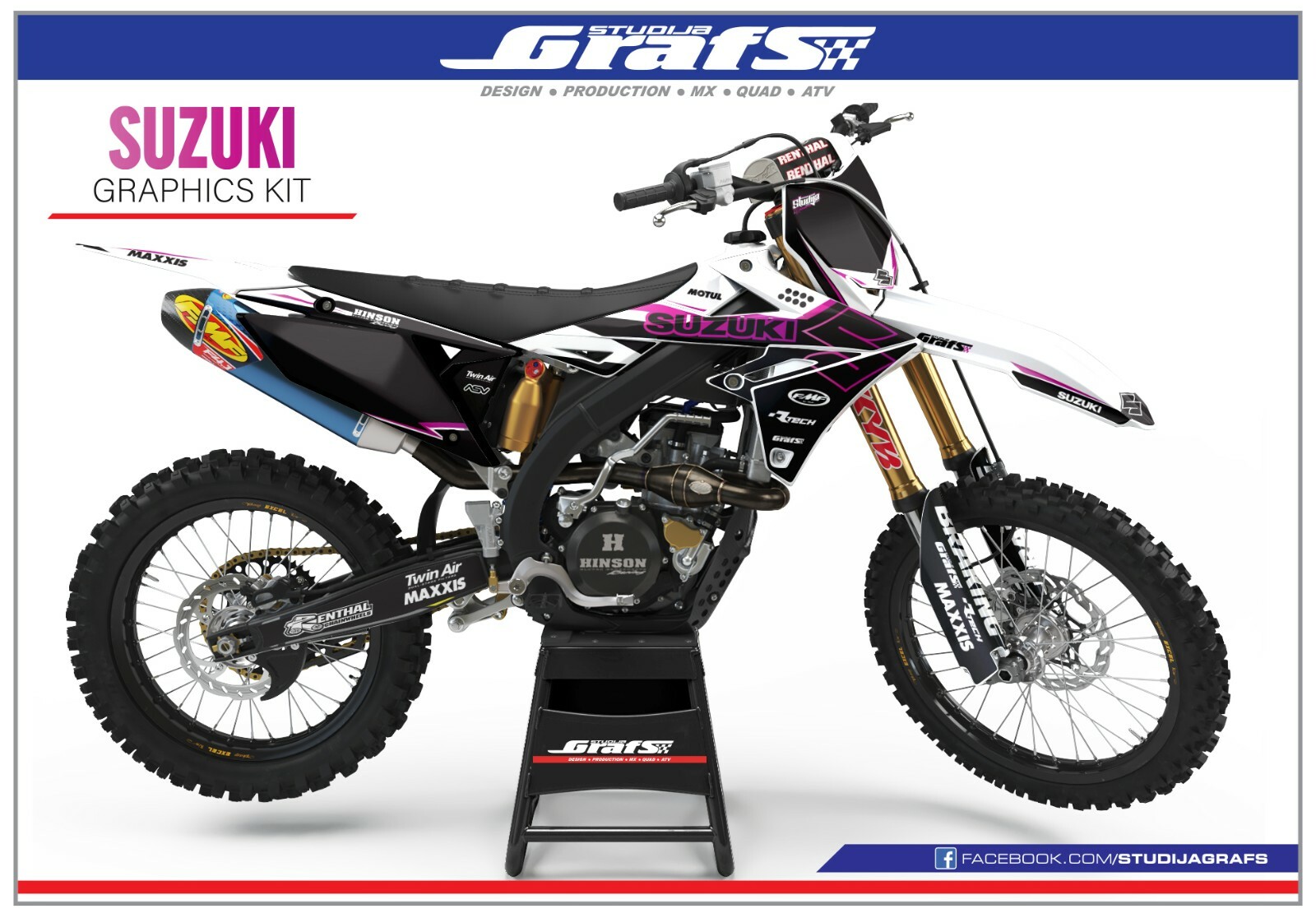 2019 2020 2021 RMZ 250 Graphics Kit For SUZUKI RM-Z 250 RMZ250 Decals ...