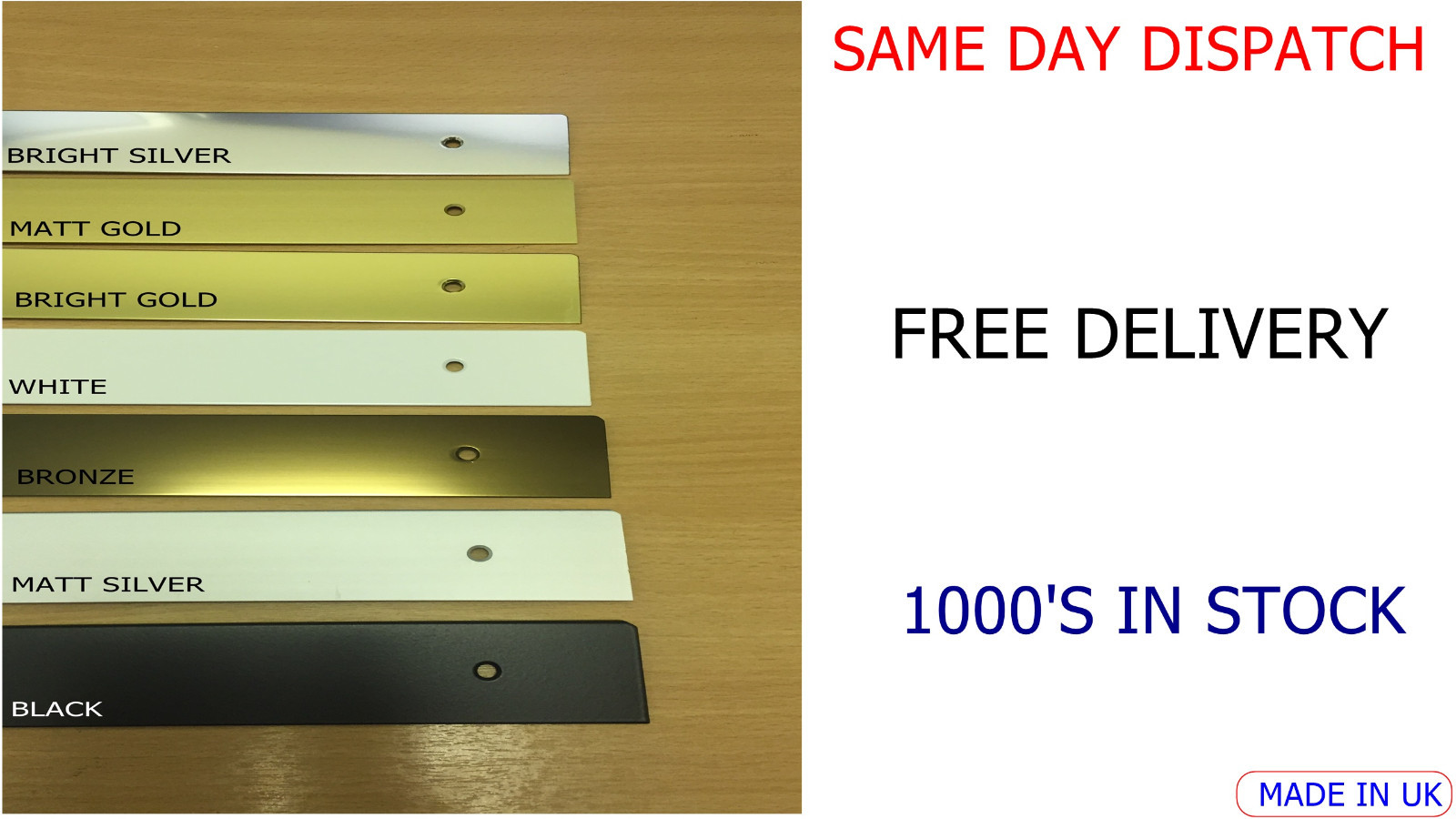 Kitchen Worktop SQUARE End Cap Edging Trims 40mm SILVER-BLACK-GOLD ...