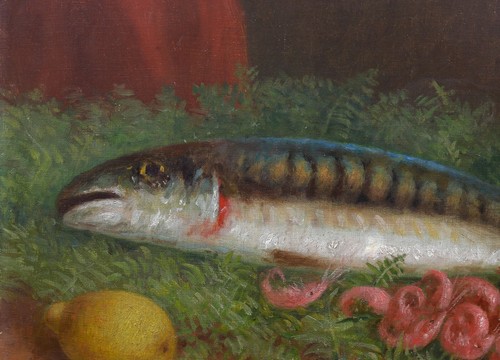 Jules Of Fressiniat (1820-?) Trout Fish Shrimp Salmon Limoges Drolling ...