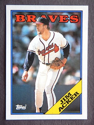 Jim Acker #678 Topps 1988 Baseball Card (Atlanta Braves) VG | eBay