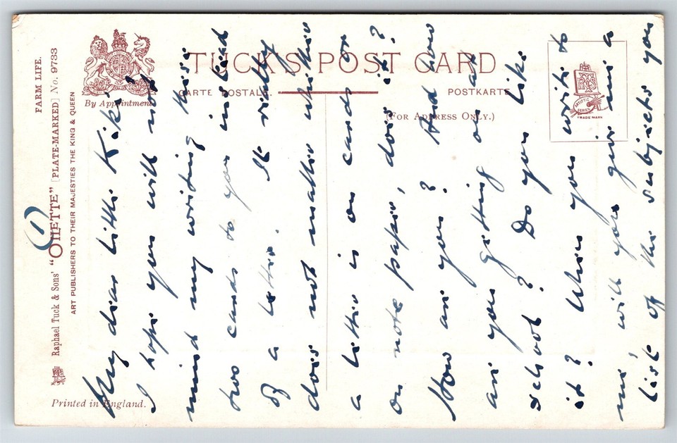 Oilette Farm Life The Lane Through The Wood Cows Tucks Postcard G11 | eBay