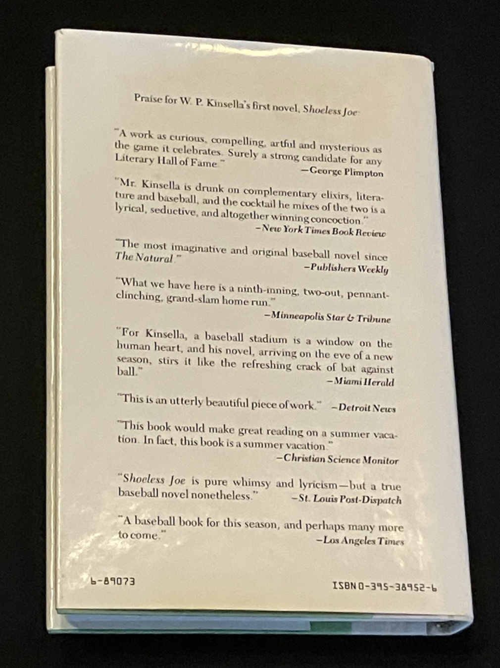 The Iowa Baseball Confederacy W.P. Kinsella Shoeless Joe Author ...