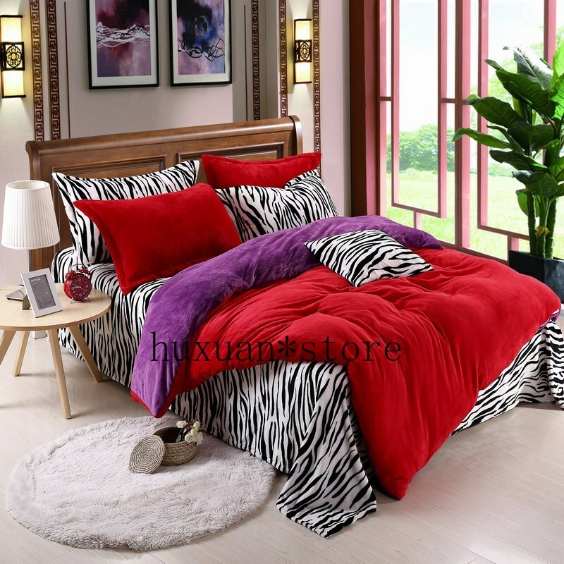 Purple Zebra Stripes Bedding