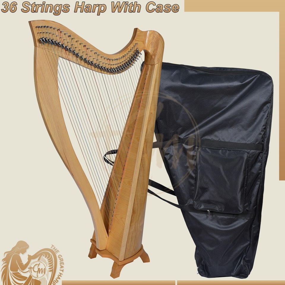 36 String Harp Made With Highest Quality Woods With Case By The Great ...