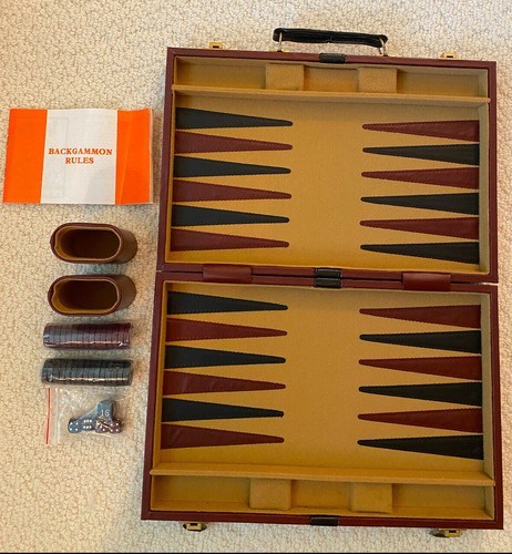 Vintage BACKGAMMON ATTACHÉ SET by Drybranch Inc. Sport Design | eBay