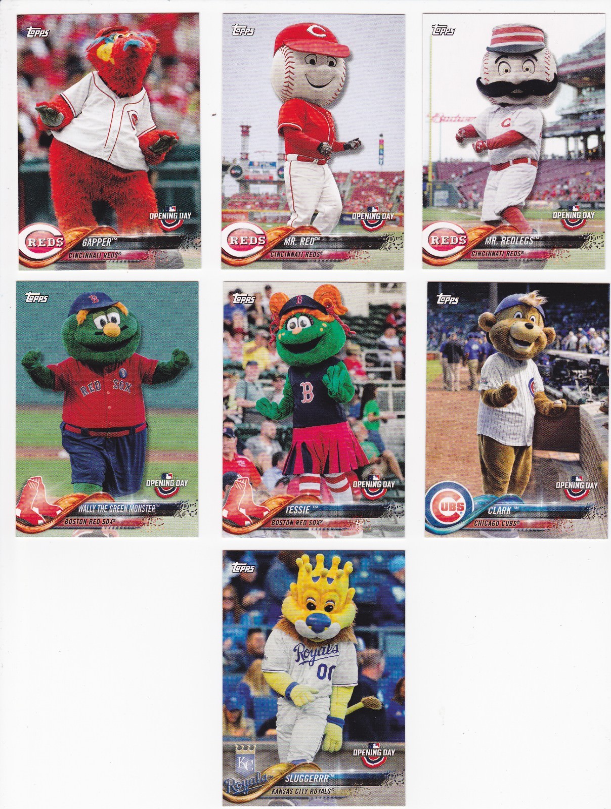 2018 Topps Opening Day Mascots - You Pick! | eBay