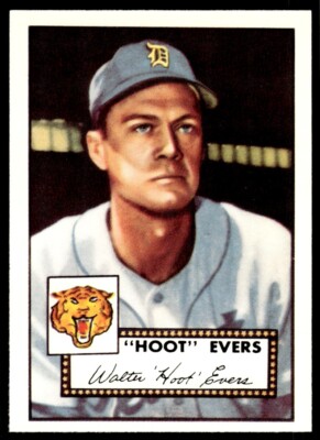 1983 Topps 1952 Reprint Series Hoot Evers Detroit Tigers #222 | eBay