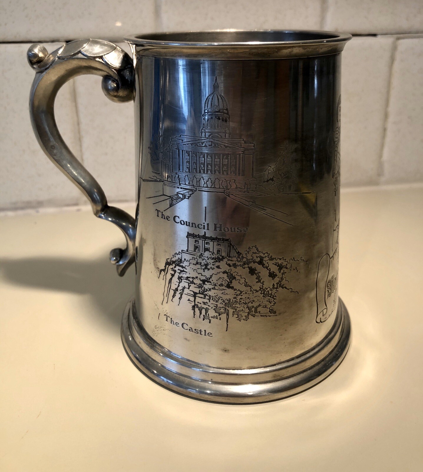 Vintage Pinder Bros, Sheffield, 1 Pint Pewter 'Nottingham' Tankard. NWT ...