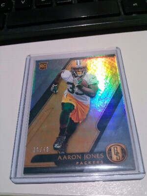 2017 Panini Gold Standard/ #168 Aaron Jones Rookie 30/49 Green Bay ...