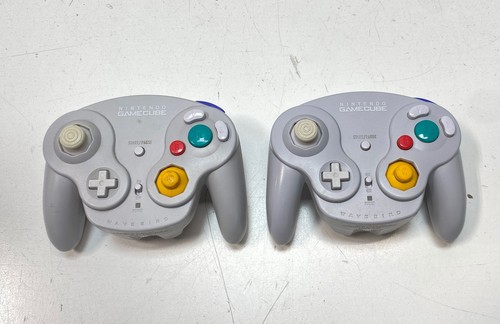 Set Of 2 Nintendo GameCube Wavebird Controllers- Gray | eBay