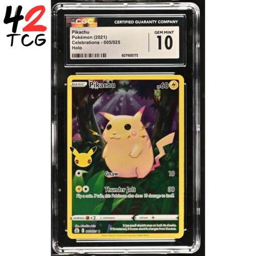 CGC Gem Mint 10 Pikachu 005/025 Pokémon Celebrations | eBay