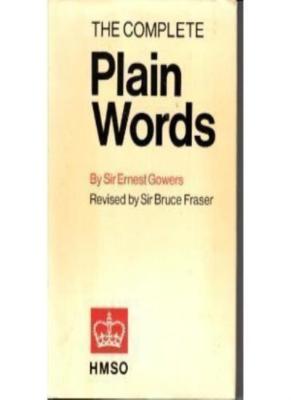 Complete Plain Words By Ernest Gowers. 0117003409 9780117003408 | eBay