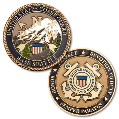 US Coast Guard USCG Base Seattle Challenge Coin | eBay