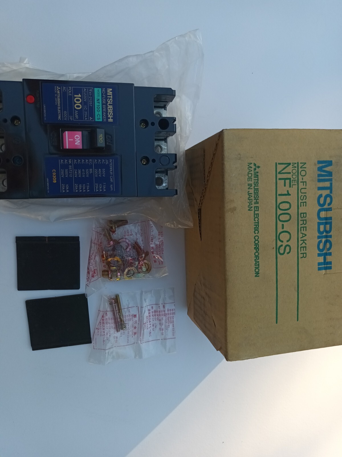 Mitsubishi Nf100-cs No Fuse Circuit Breaker 3 Pole 100a for sale online ...