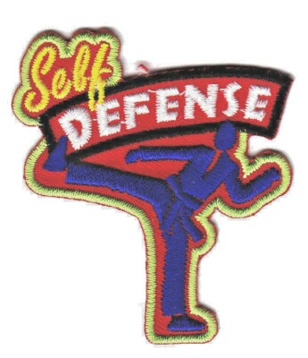 SELF DEFENSE Iron On Patch Defend Safety | eBay