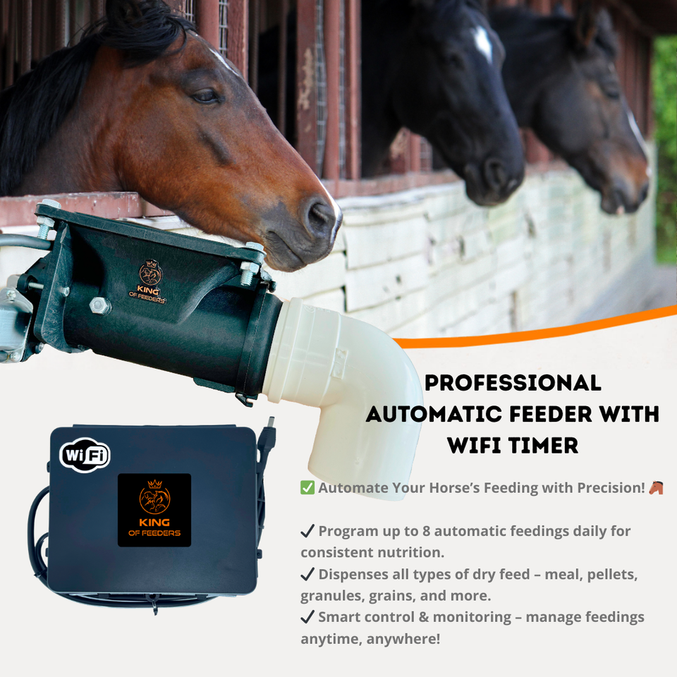 WiFi Automatic Horse Feeder – Smart Food Dispenser with Remote Timer ...