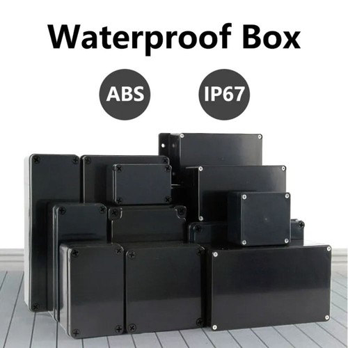 ABS Plastic Black Box Waterproof Electronic Project Case Housing | eBay UK