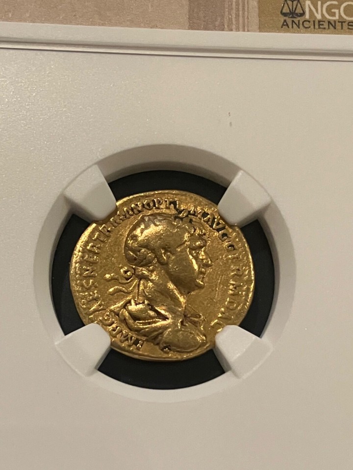 🔥ROMAN EMPIRE TRAJAN AD 98-117 AV AUREUS GOLD COIN ~BUST OF SOL~Certified NGC | eBay