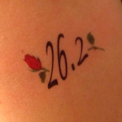 26.2 marathon Rose tattoo temporary - lot of 3 sheets 6 Total Runner | eBay