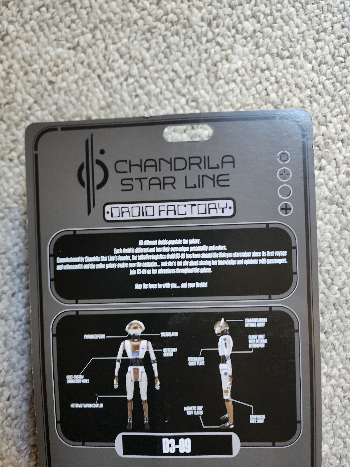D3-09 Droid Factory Figure, Chandrila Star Line - Halcyon Galactic ...